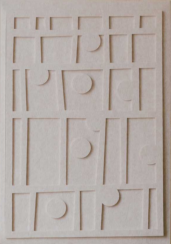 Relief Len 42x60 cm, LUDISM - Płaskorzeźby