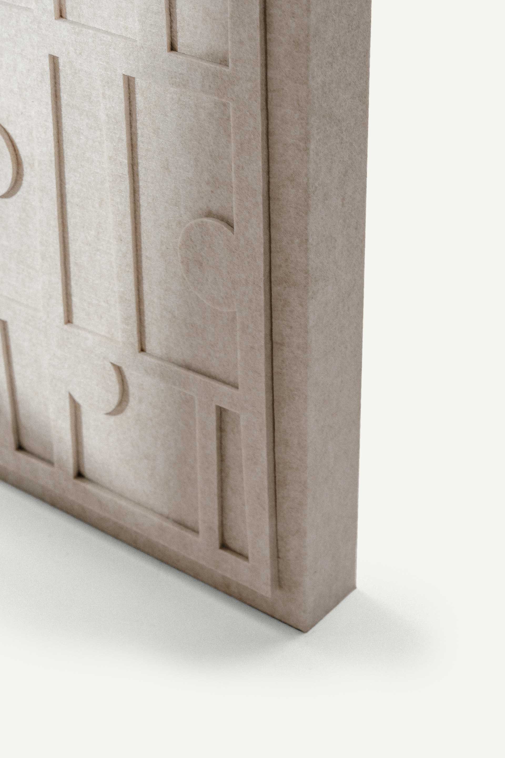 Relief Len 42x60 cm, LUDISM - Płaskorzeźby