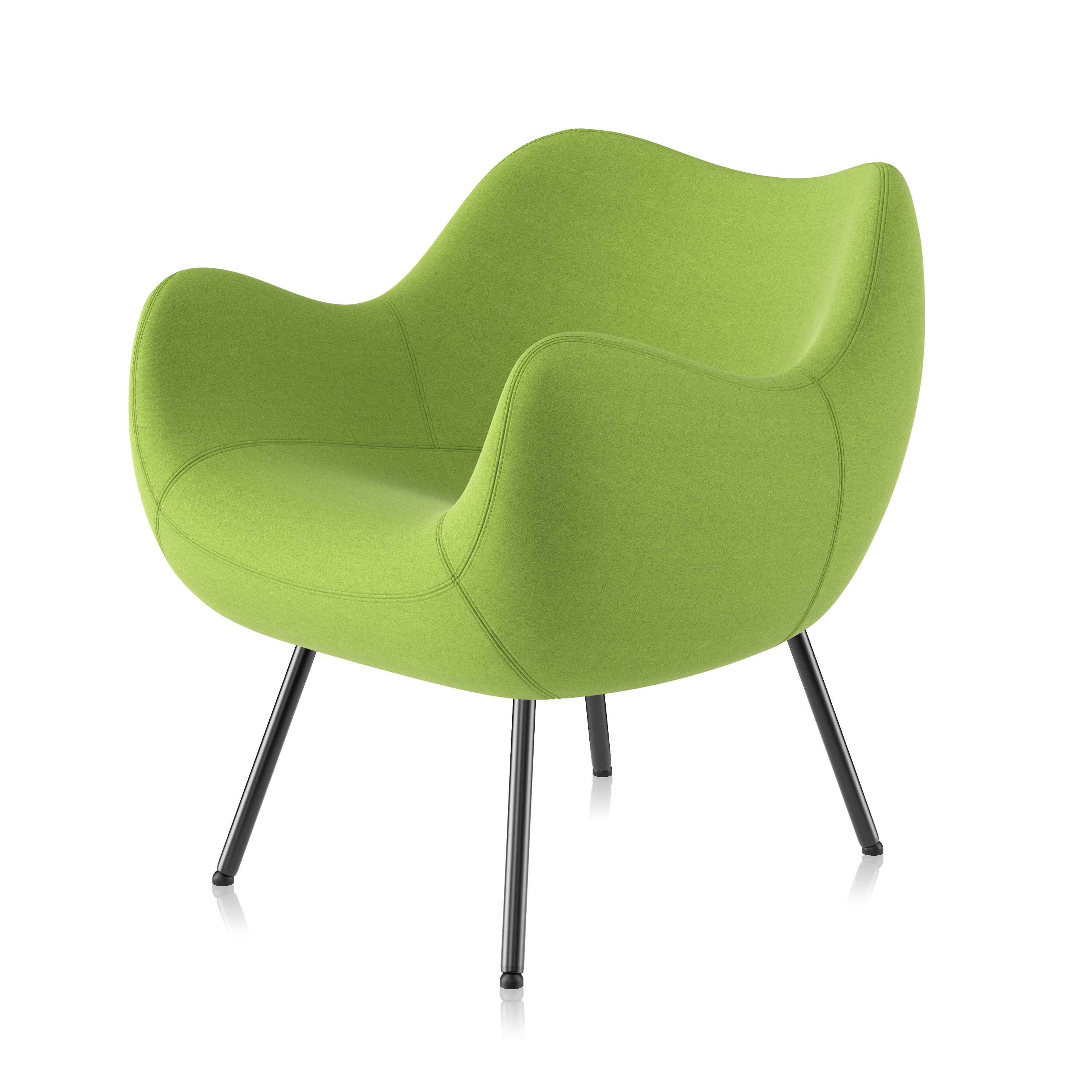Fotel RM58 Soft Synergy zielony, proj. R. Modzelewski, VZÓR - Fotele ...