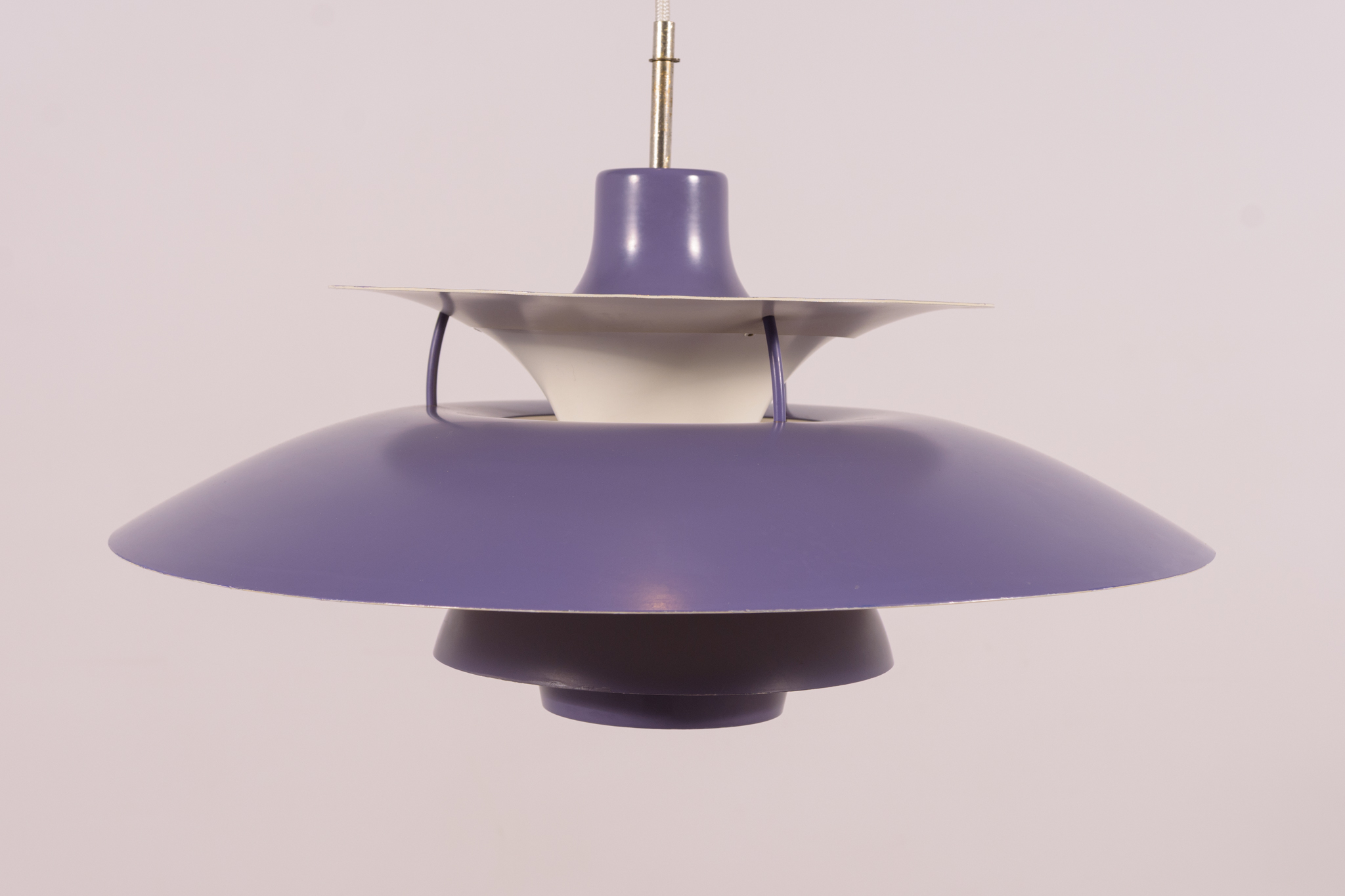 Lampa wisząca PH5, fioletowy, metal, proj. P. Henningsen, Louis Poulsen ...